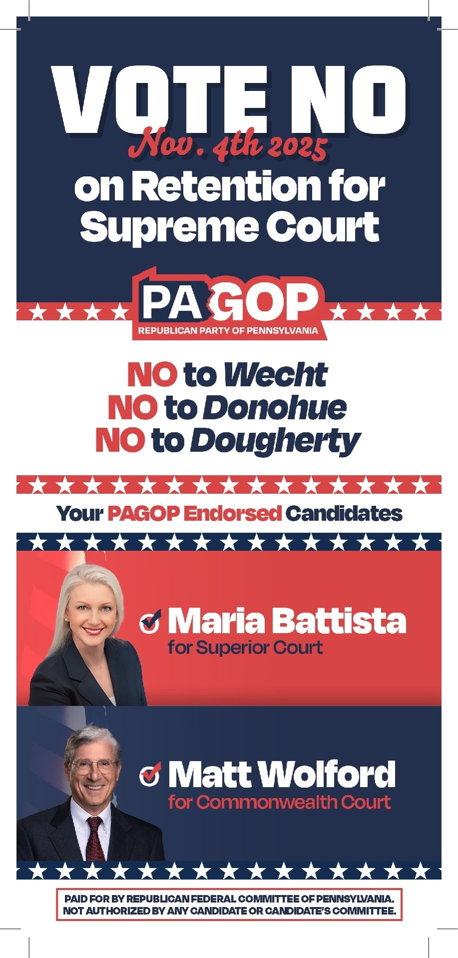 Slate Card – check it out – Northampton County Republican Committee